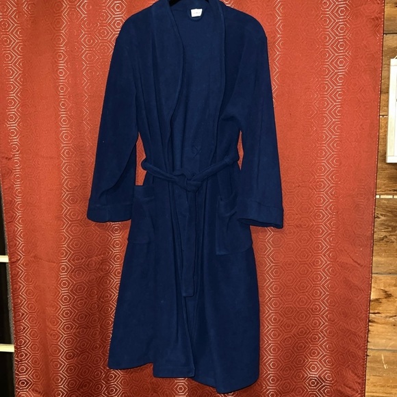 L.L. Bean | Intimates & Sleepwear | Ll Bean Dark Blue Robe With Tie ...